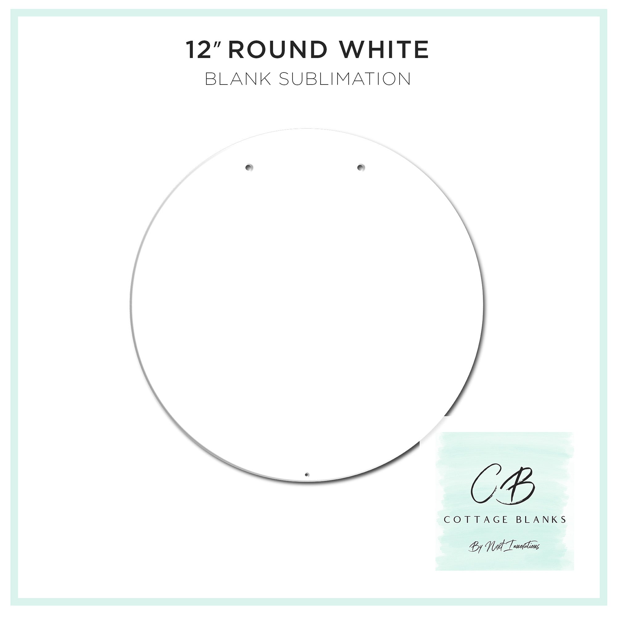 12 Inch Circle Sublimation Blank Pack of 6 – Metal Art Maker