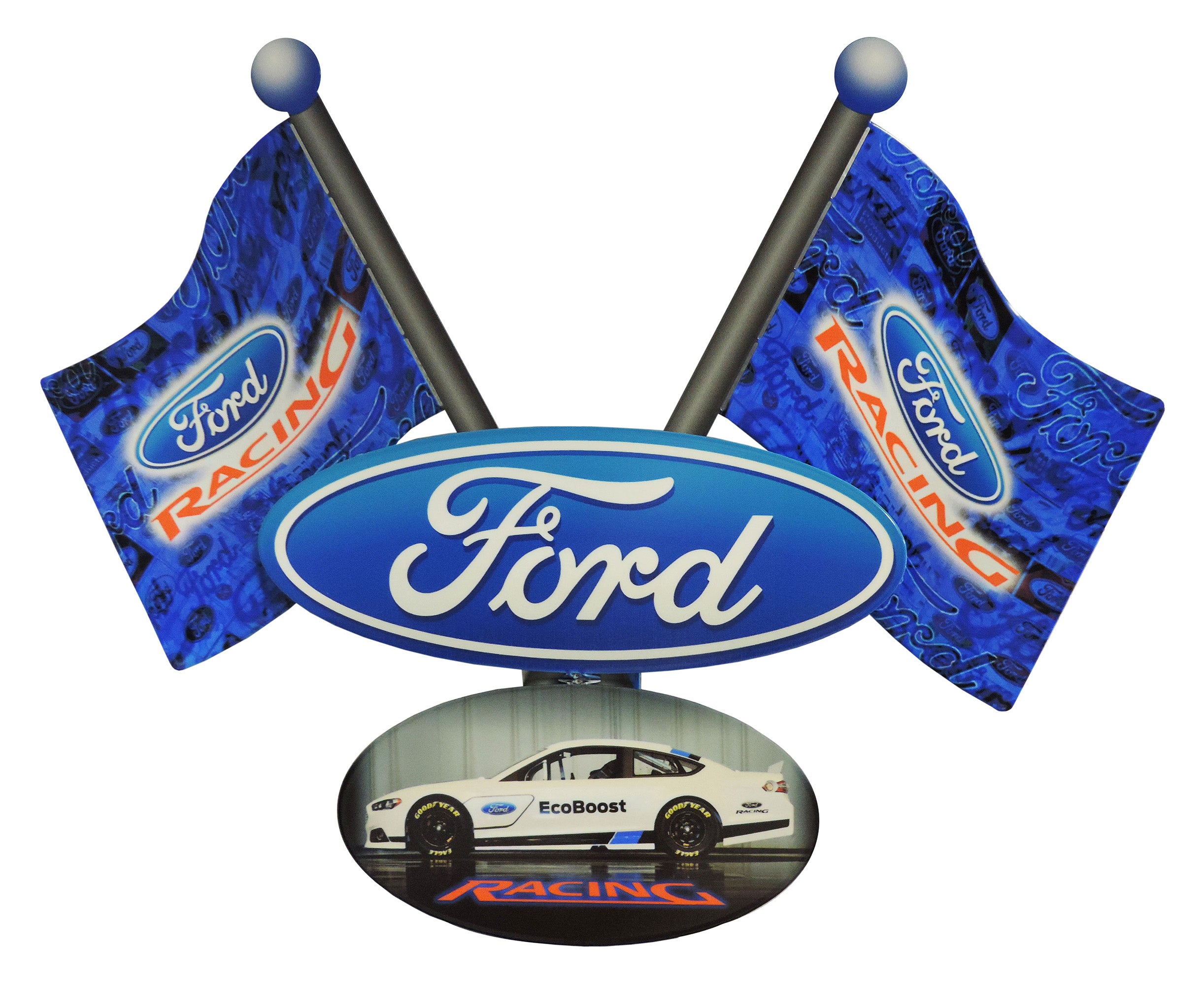 Ford Racing Flag – Metal Art Maker