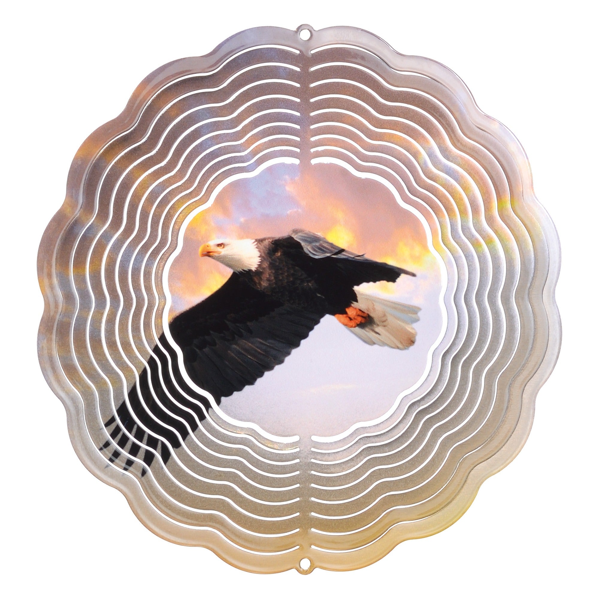 Eagle Wind Spinner - Outdoor Metal Yard Art - Metal Wind Spinner ...